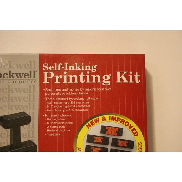 Stockwell | Office | Stockwell Selfinking Printing Kit With 6 Stamp ...